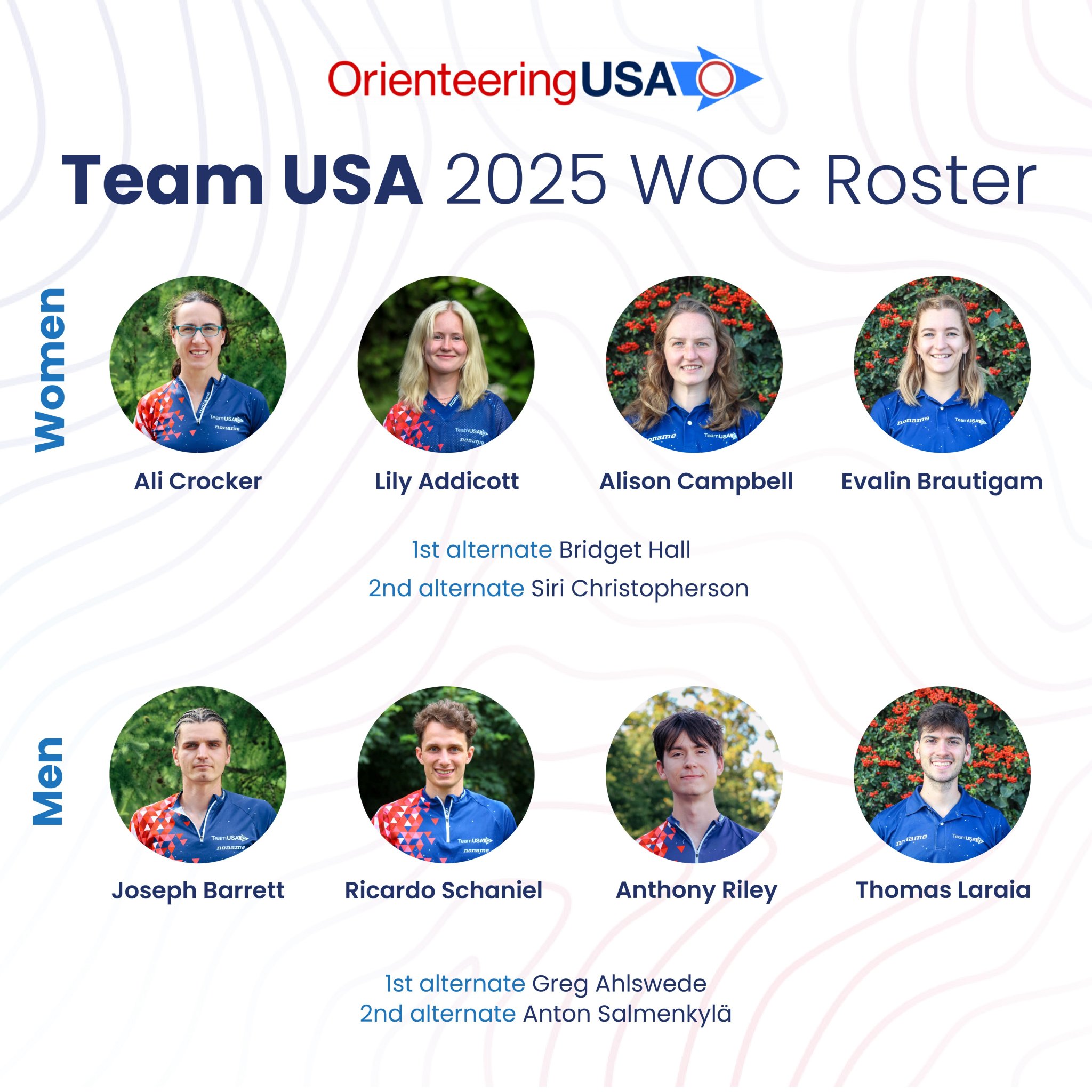 2025 WOC Team Selected - Orienteering USA