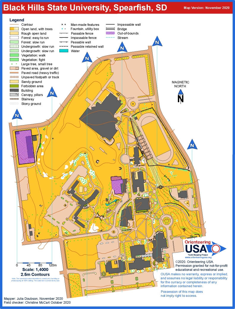 YMP August Map of the Month - Orienteering USA