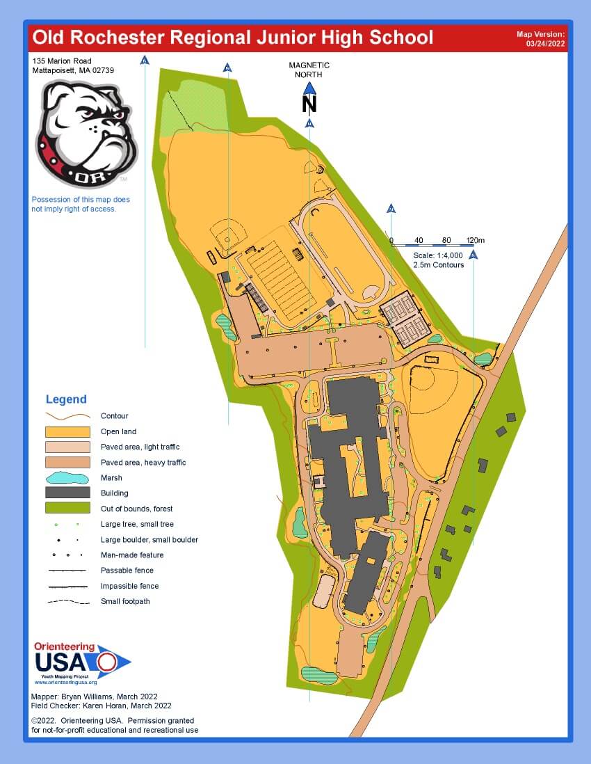 YMP February Map of the Month - Orienteering USA